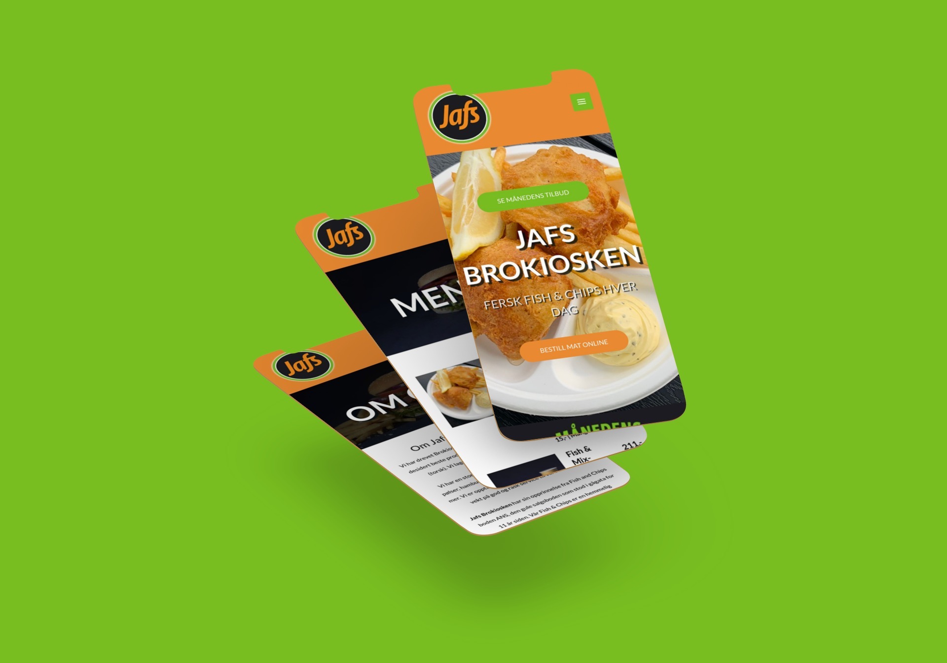 Nettside til Jafs Brokiosken - Mojo Media