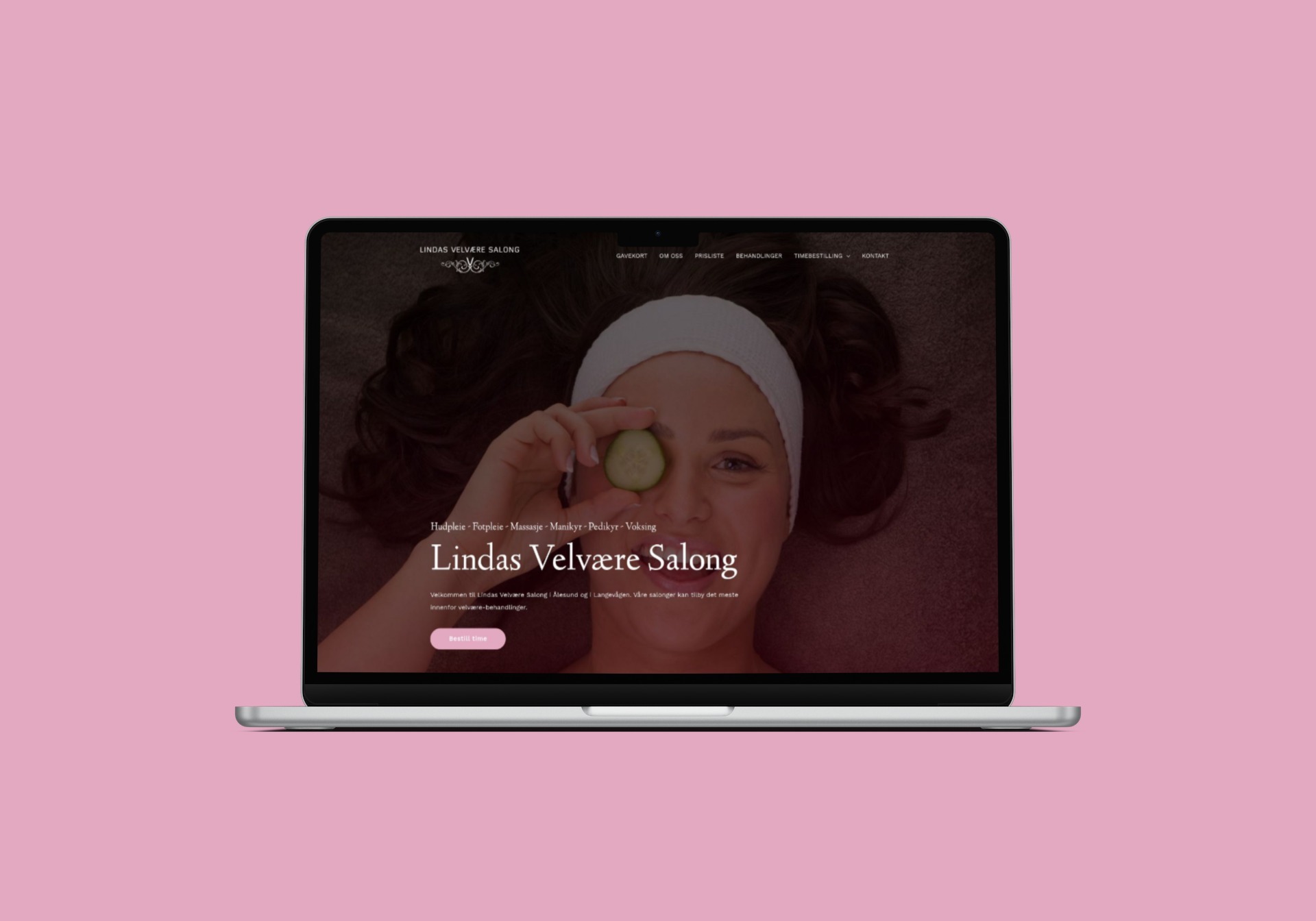 Nettside til Lindas Velvære Salong - Mojo Media