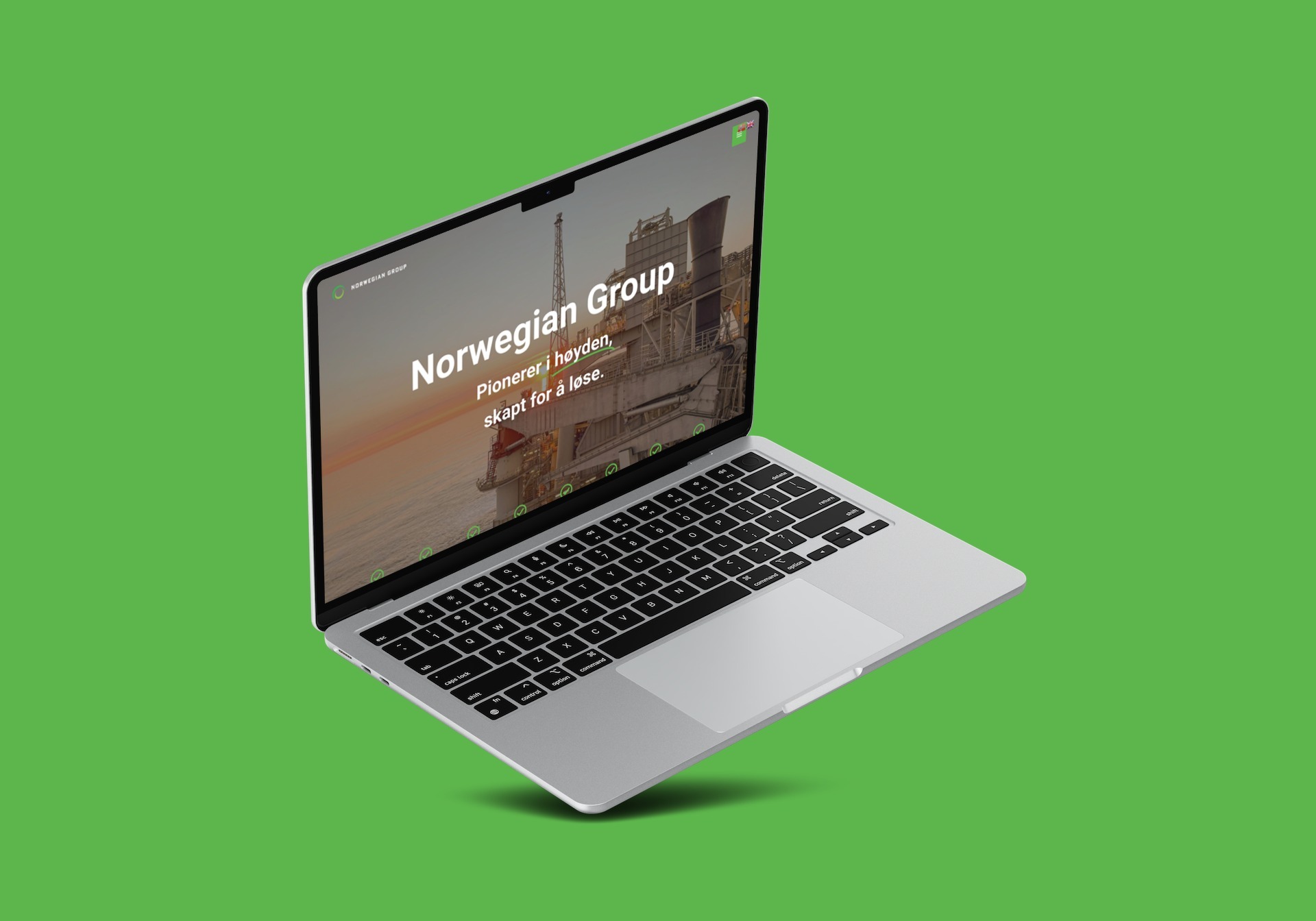 Nettside til Norwegian Group - Mojo Media